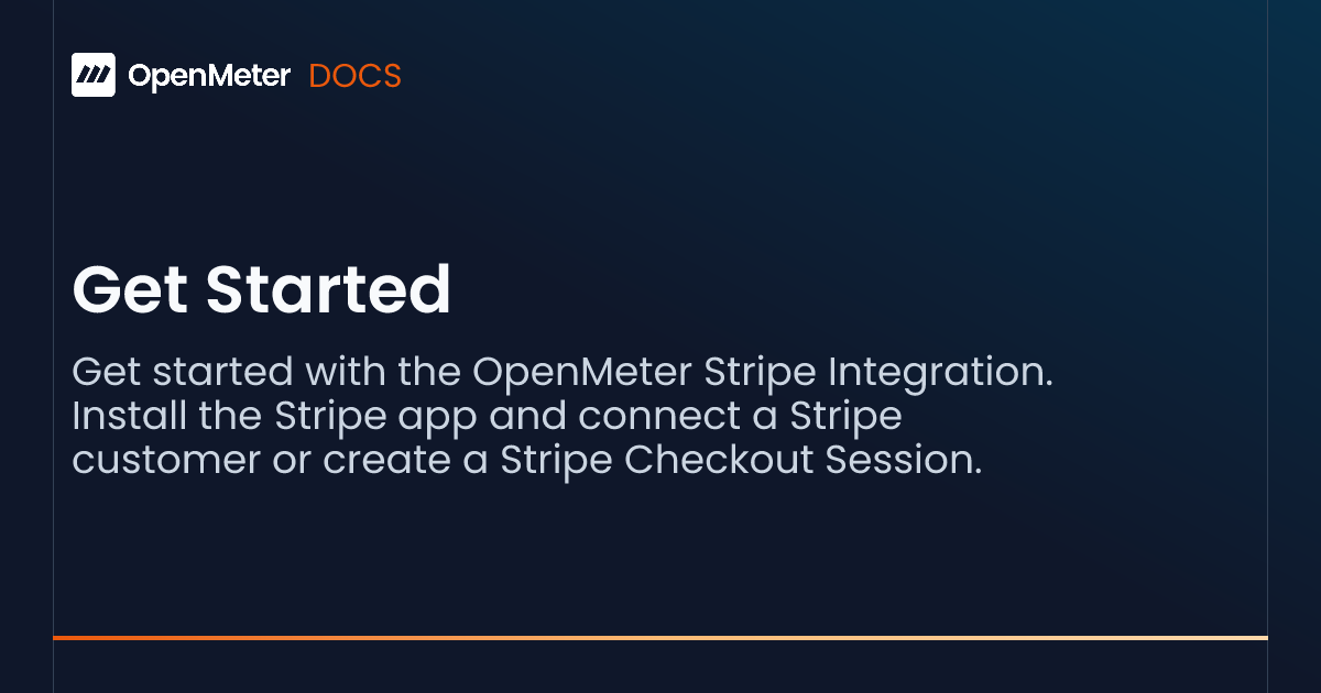 Get Started | OpenMeter