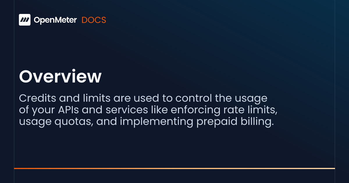 Overview | OpenMeter