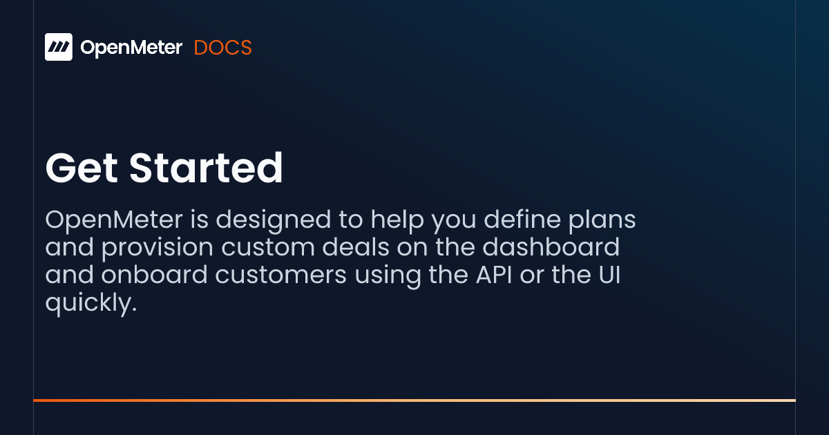 Get Started | OpenMeter