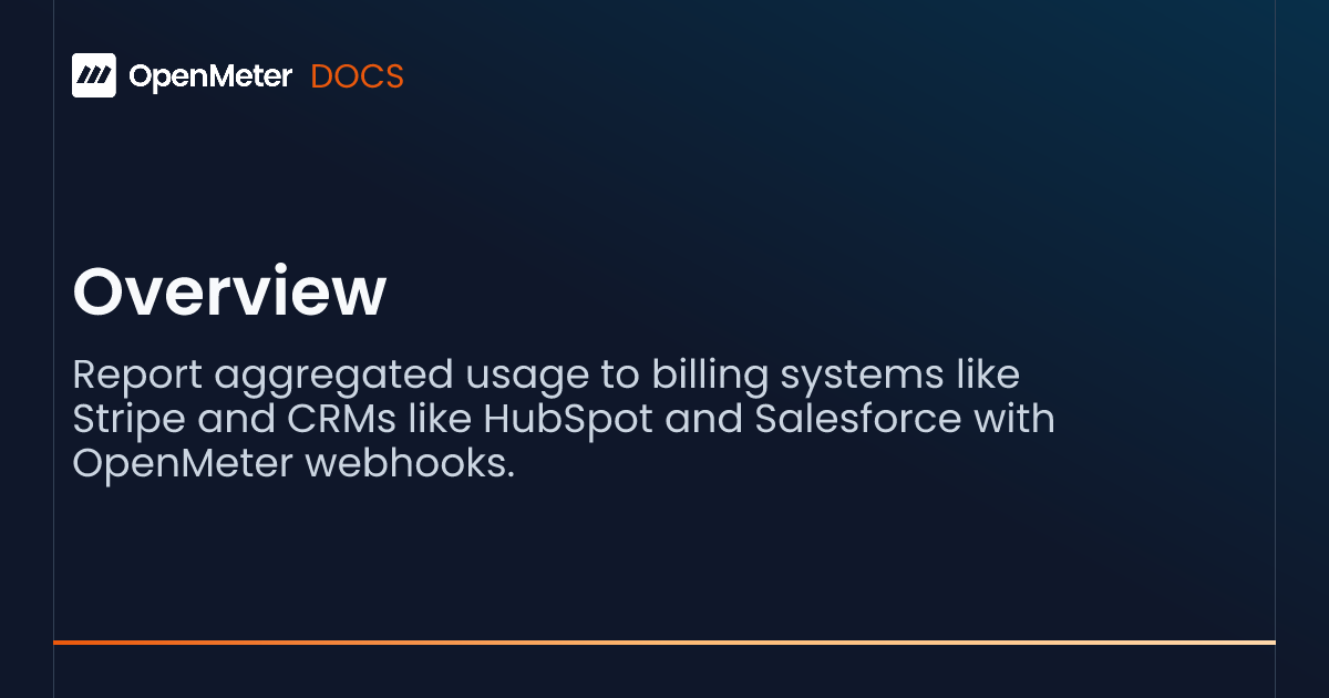 Overview | OpenMeter
