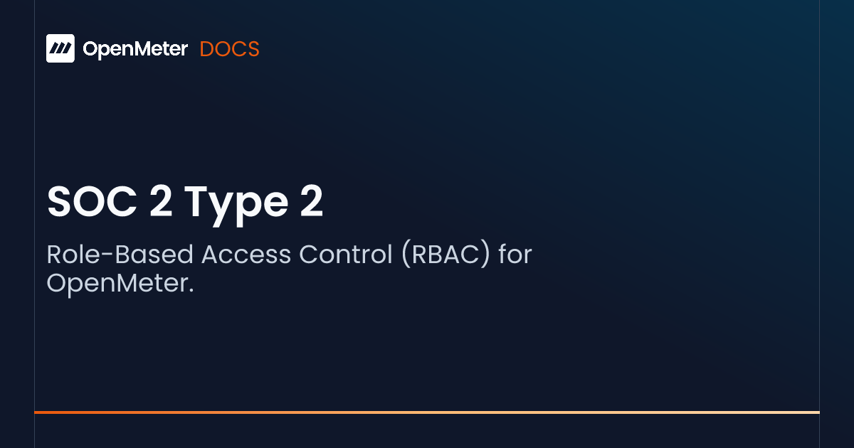 SOC 2 Type 2 | OpenMeter