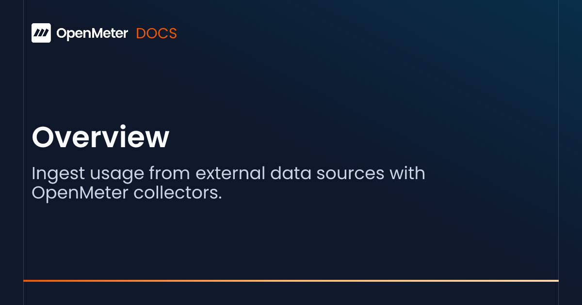 Overview | OpenMeter