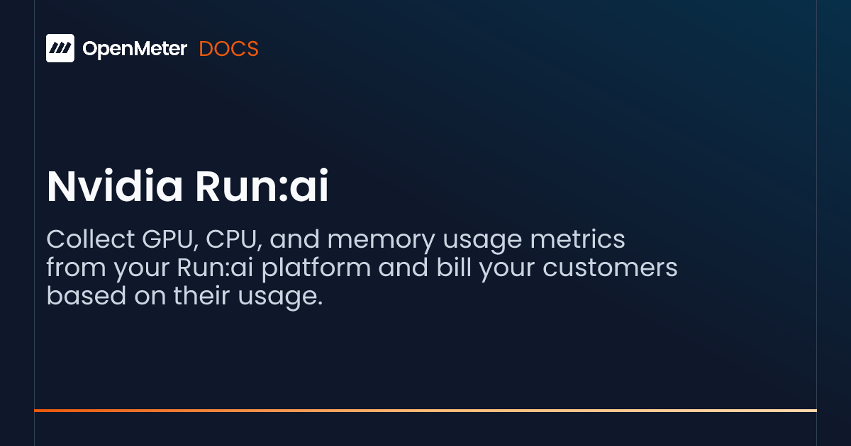 Nvidia Run:ai | OpenMeter