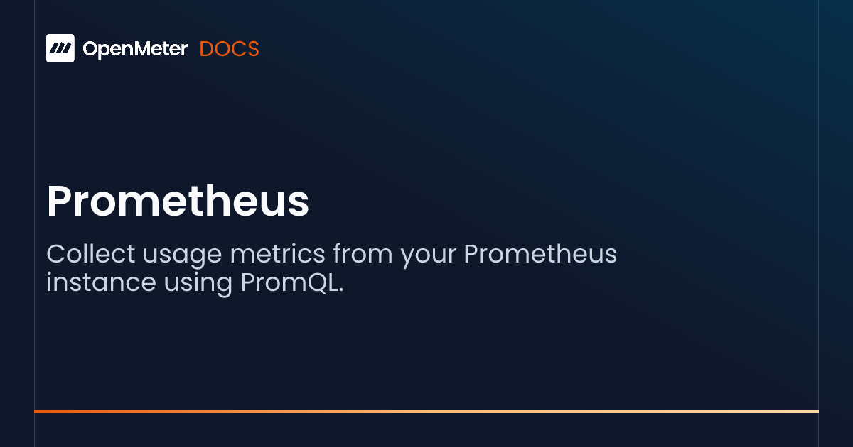 Prometheus | OpenMeter