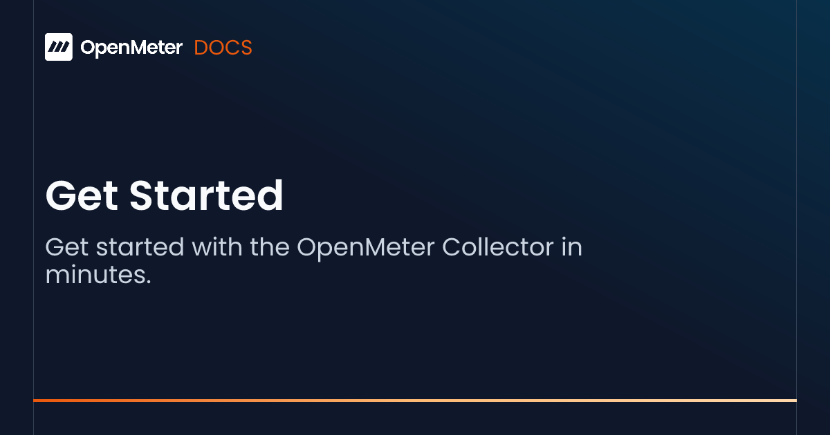 Get Started | OpenMeter