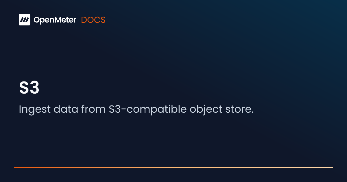 S3 | OpenMeter